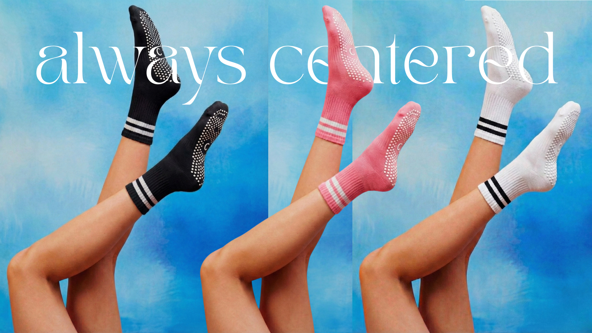 The Beginner's Guide to Choosing Pilates Grip Socks – centered.